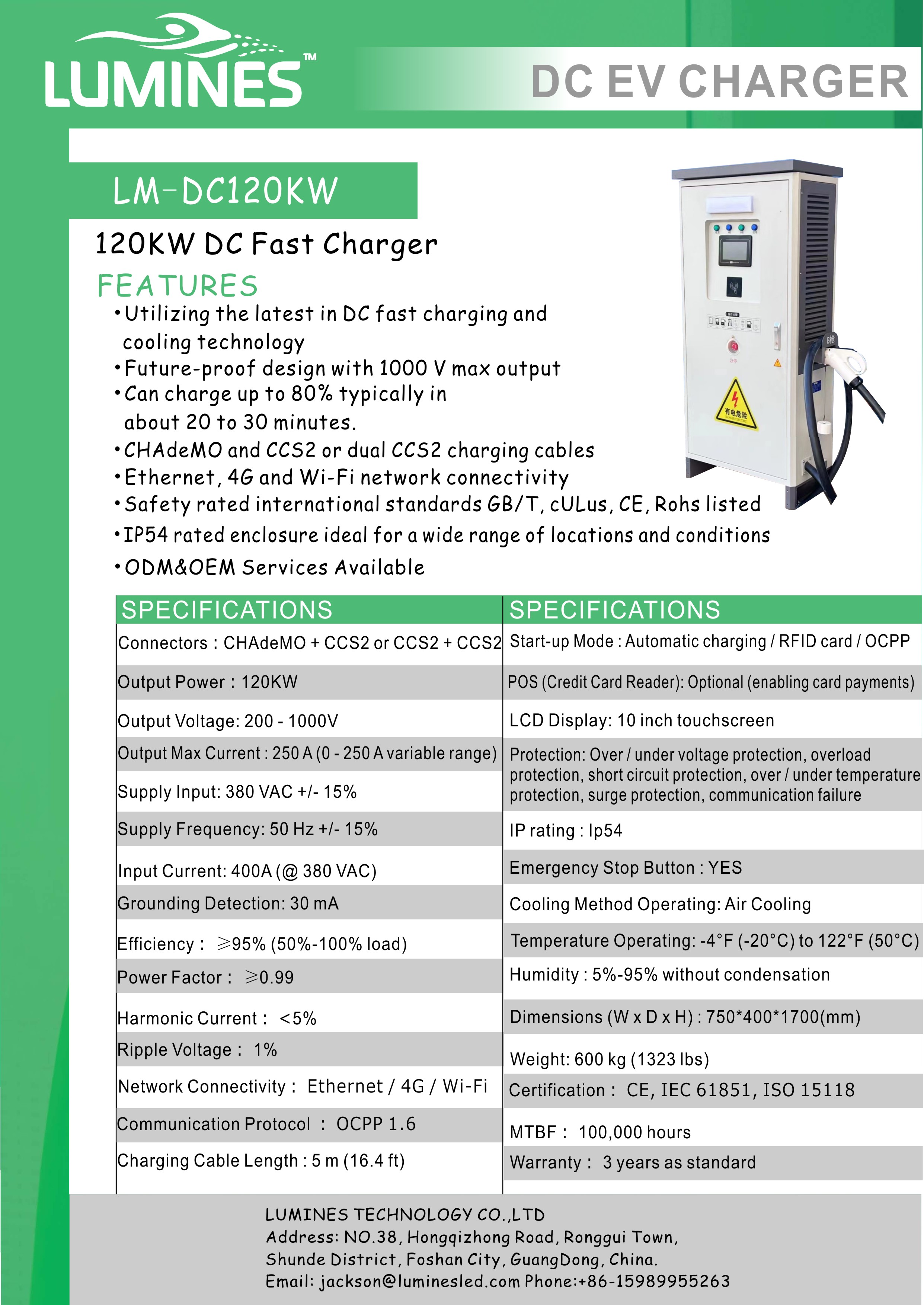 20KW/240KW split-type DC charging pile
